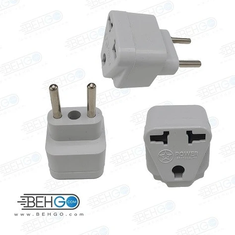 خرید و قیمت تبدیل 3 به 2 مدل پاور مناسب اداپتور شارژر برای پریز ایران ...