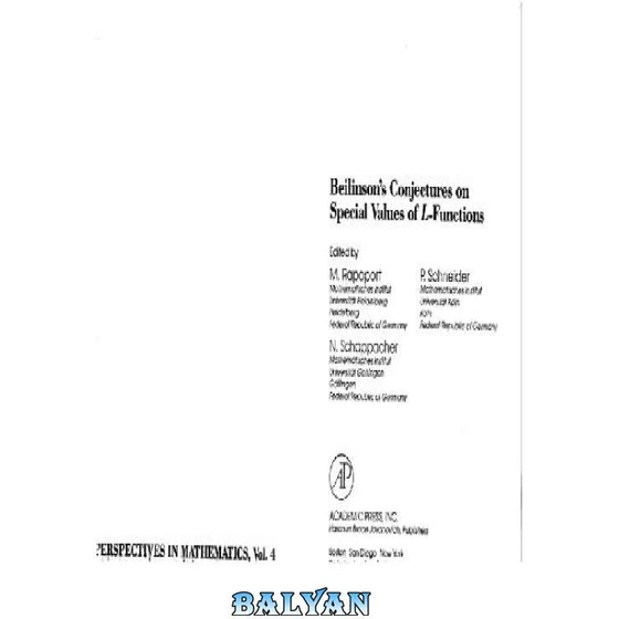 خرید و قیمت دانلود کتاب Beilinson's conjectures on special values of L ...