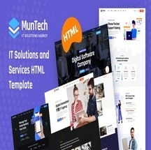 خرید و قیمت قالب HTML5 خدمات فناوری Munteh | ترب
