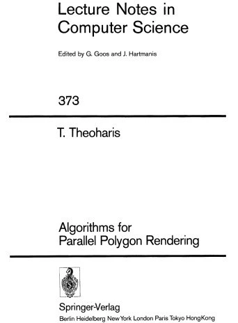 خرید و قیمت دانلود کتاب Algorithms for Parallel Polygon Rendering ویرایش 1 | ترب