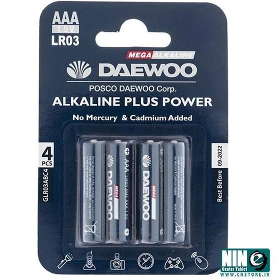 خرید و قیمت DAEWOO Alkaline plus Power AAA Battery | ترب