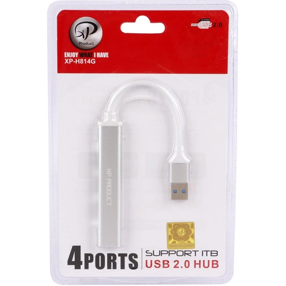 خرید و قیمت هاب 4 پورت USB2.0 ایکس پی-پروداکت XP-H814G | ترب
