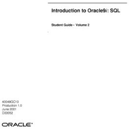 خرید و قیمت دانلود کتاب Introduction to Oracle 9i SQL Student Guide (Vol 2) 2001 | ترب