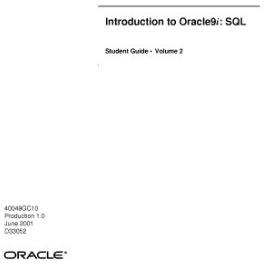 خرید و قیمت دانلود کتاب Introduction to Oracle 9i SQL Student Guide ...