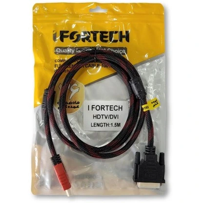 خرید و قیمت کابل HDMI to DVI 1.5M یک متر و نیم iFORTECH | ترب