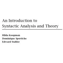 خرید و قیمت دانلود کتاب An Introduction to Syntactic Analysis and Theory | ترب