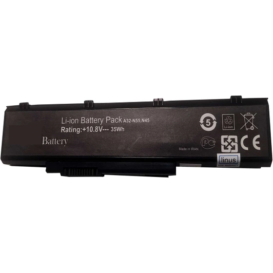 خرید و قیمت باطري ايسوس ASUS BATTERY N45 6CELL 4400MAH | ترب