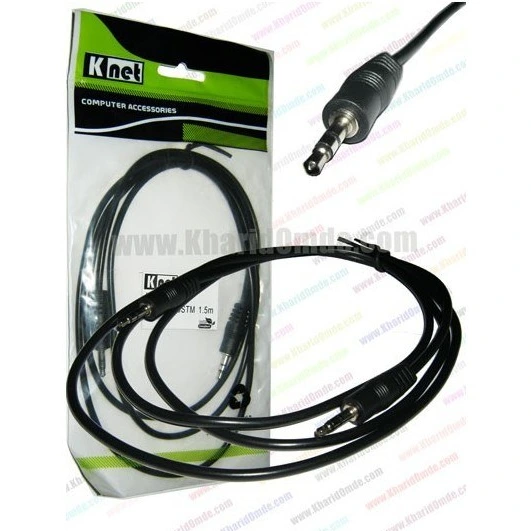 خرید و قیمت کابل 1 به 1 صدا (AUX) 1.5 متری Knet | ترب
