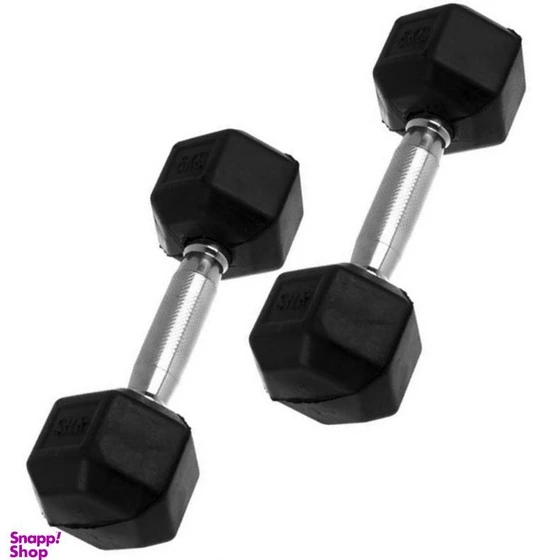 خرید و قیمت دمبل مدل D3445 وزن 5 کیلوگرم بسته 2 عددی | ترب