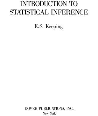 خرید و قیمت دانلود کتاب Introduction to Statistical Inference Dover ed ...