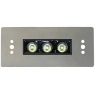 خرید و قیمت چراغ توکار استخری مستطیل استیل 3وات تک رنگ برند LEDMAN | ترب