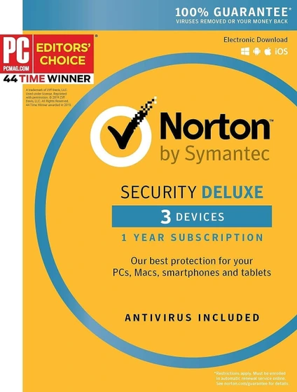 خرید و قیمت Symantec Norton Security Deluxe 3 Devices PC/Mac/Mobile Key ...