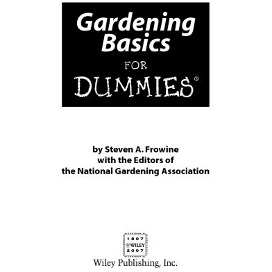 خرید و قیمت دانلود کتاب Gardening Basics for Dummies 2007 | ترب