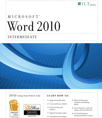 خرید و قیمت دانلود کتاب Microsoft Word 2010: Intermediate Student | ترب