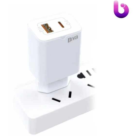 خرید و قیمت شارژر دیواری بیوا Biva HC-04Q+C توان 18 وات | ترب