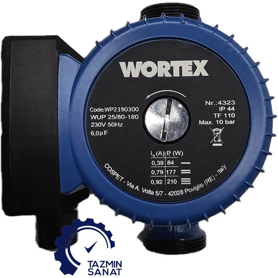 خرید و قیمت پمپ سیرکولاتور خطی سه سرعته ورتکس مدل WUP 25/80 | ترب