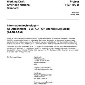 خرید و قیمت کتاب AT Attachment - 8 ATA/ATAPI Architecture Model (ATA8 ...