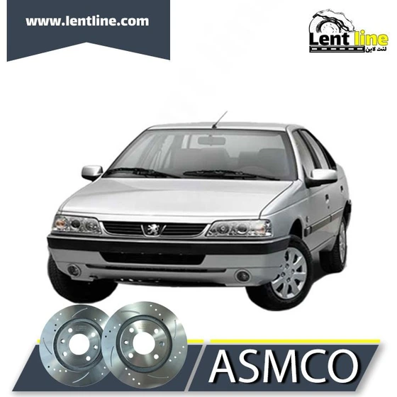 خرید و قیمت دیسک ترمز جلو سوراخ دار پژو 405 برند ASMCO | ترب