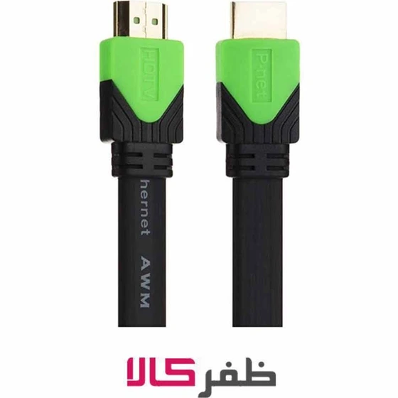 خرید و قیمت کابل تصویر HDMI فلت PNET پی نت ورژن 2.0 متراژ 1 متر | ترب