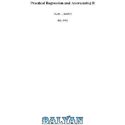 خرید و قیمت دانلود کتاب Practical Regression and Anova using R | ترب