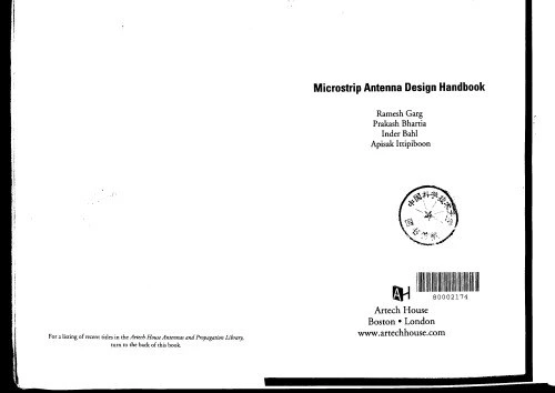 خرید و قیمت دانلود کتاب Microstrip Antenna Design Handbook (Artech ...
