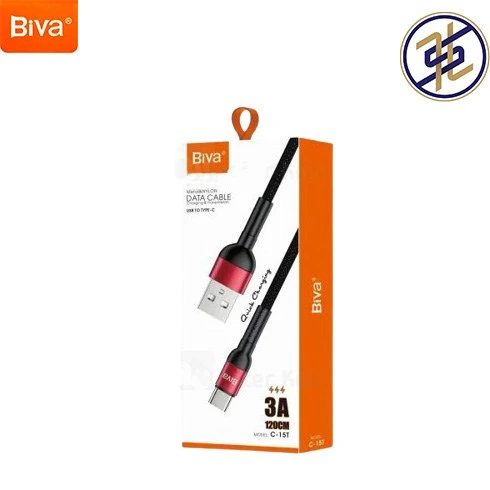 خرید و قیمت کابل Type C بیوا Biva C-15T طول 1.2 متر شدت جریان 3 آمپر | ترب