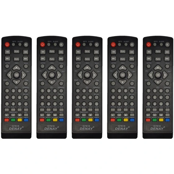 خرید و قیمت کنترل گیرنده دیجیتال دنای G7818 بسته ۵ عددی | ترب