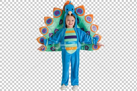 خرید و قیمت عکس png دختر بچه زیبا با لباس عروسکی طاووس | ترب