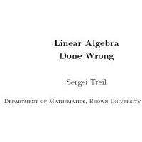 خرید و قیمت دانلود کتاب Linear algebra done wrong draft | ترب