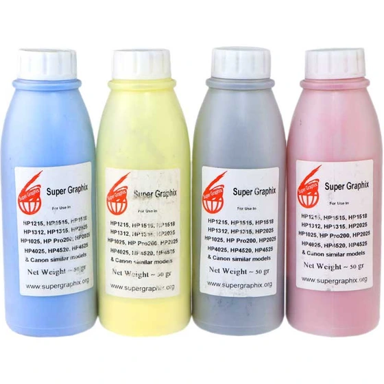 خرید و قیمت پک چهار رنگ تونر شارژ لیزر رنگی Super Graphix | ترب