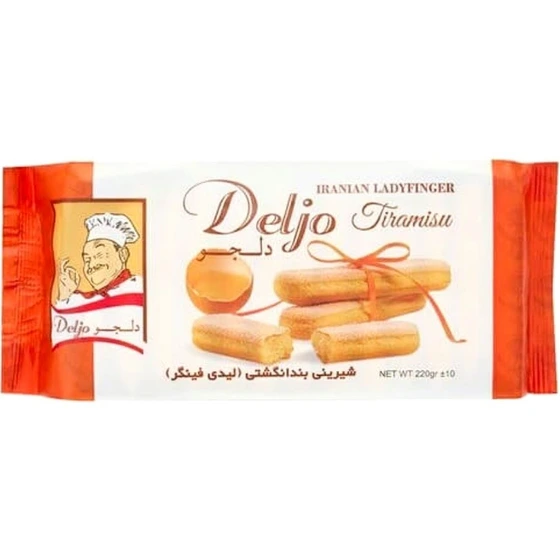 خرید و قیمت بیسکوییت تیرامیسو ( لیدی فینگر ) دلجو ۲۲۰ گرم deljo | ترب