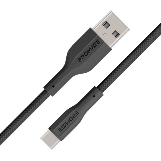 خرید و قیمت کابل تبدیل USB به USB-C پرومیت مدل ECOLINE-CC120.BLK طول 1 متر | ترب