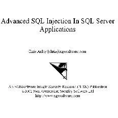 خرید و قیمت دانلود کتاب Advanced SQL Injection In SQL Server Applications | ترب