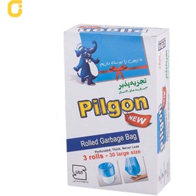 خرید و قیمت کیسه زباله رولی پیلگون سایز بزرگ بسته 30 عددی - 20 عدد | ترب