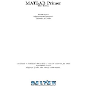 خرید و قیمت دانلود کتاب Matlab Primer | ترب