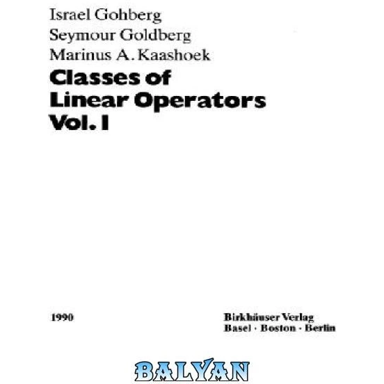 خرید و قیمت دانلود کتاب Classes Of Linear Operators ترب