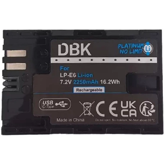 خرید و قیمت باتری دوربین کانن قابل شارژ DBK Canon LP-E6 Battery | ترب