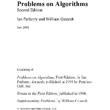 خرید و قیمت دانلود کتاب Problems on Algorithms 2nd | ترب