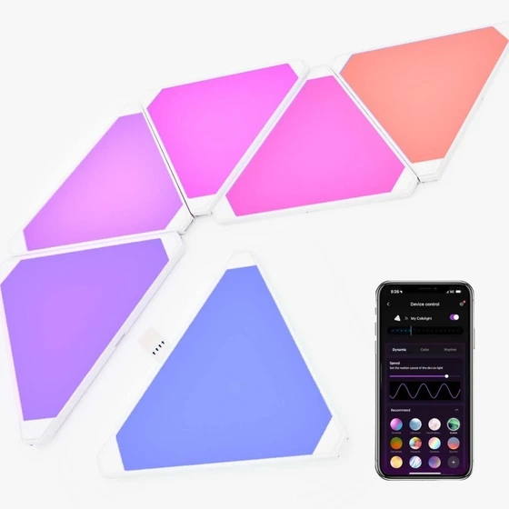 خرید و قیمت خرید پنل نورپردازی هوشمند Cololight Triangle - شامل ۶ قطعه ...
