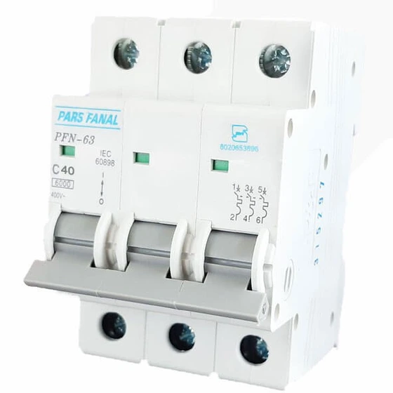 خرید و قیمت کلید مینیاتوری C40 آمپر پارس فانال PFN-1P | ترب