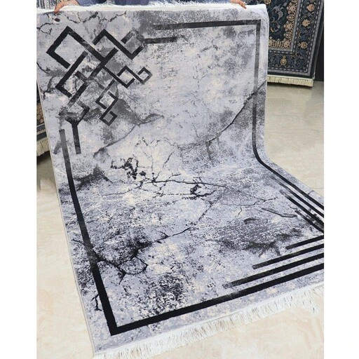 خرید و قیمت فرش مدرن زمینه طوسی سایز 4 متری برند شیان | ترب