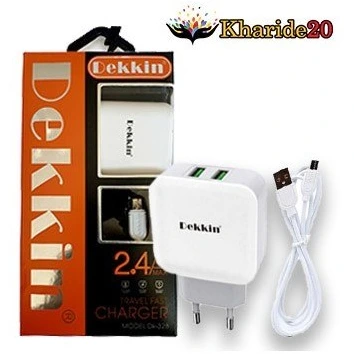خرید و قیمت قیمت عمده شارژر Dekkin مدل Dk-328 همراه با کابل میکرو | ترب