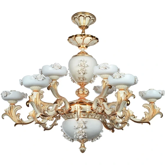 خرید و قیمت لوستر 12 شعله کد S3688/6GWT | ترب