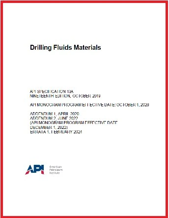 خرید و قیمت API 13A -Errata1-2024- متریال های سیالات حفاری | ترب