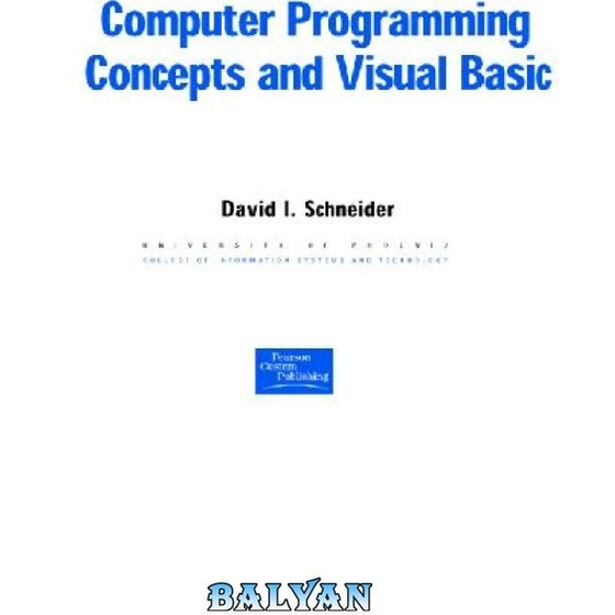 خرید و قیمت دانلود کتاب Computer Programming Concepts And Visual Basic