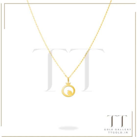 خرید و قیمت گردنبند طلا 5 5 گرمی 18 عیار زنانه تی تی گلد مدل فاطمه ثمین کد P1 22 18 ترب