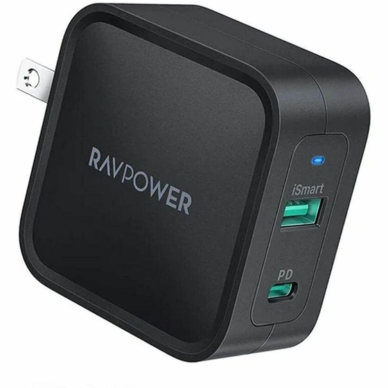 خرید و قیمت شارژر 2 پورت 65 وات راوپاور RP-PC133 | ترب