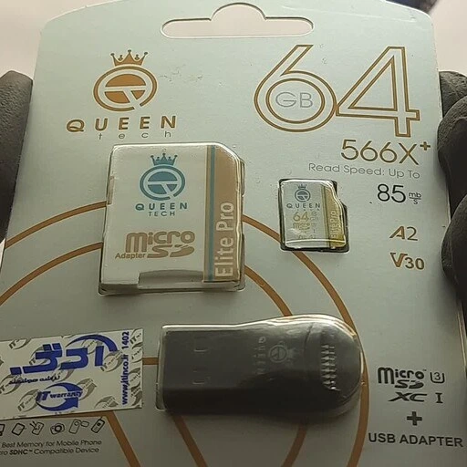 خرید و قیمت کارت حافظه 64 گیگ برند queen مدل 566X پلاس | ترب