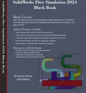 خرید و قیمت کتاب SolidWorks Flow Simulation 2024 Black Book نسخه کامل | ترب