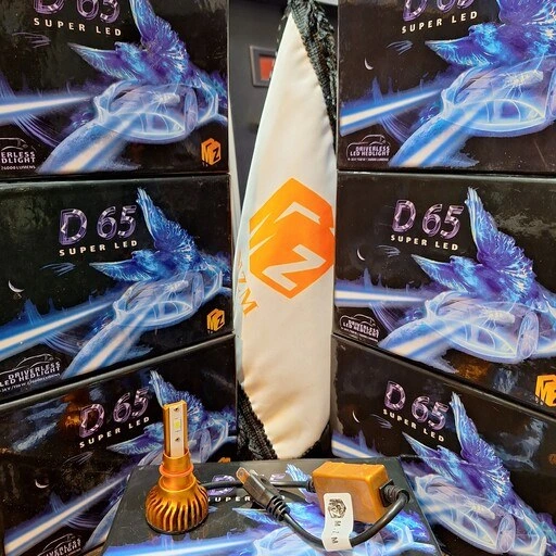 خرید و قیمت هدلایت MZM مدل D65 پایه H7 تک رنگ سفید یخی 1 سال گارانتی | ترب